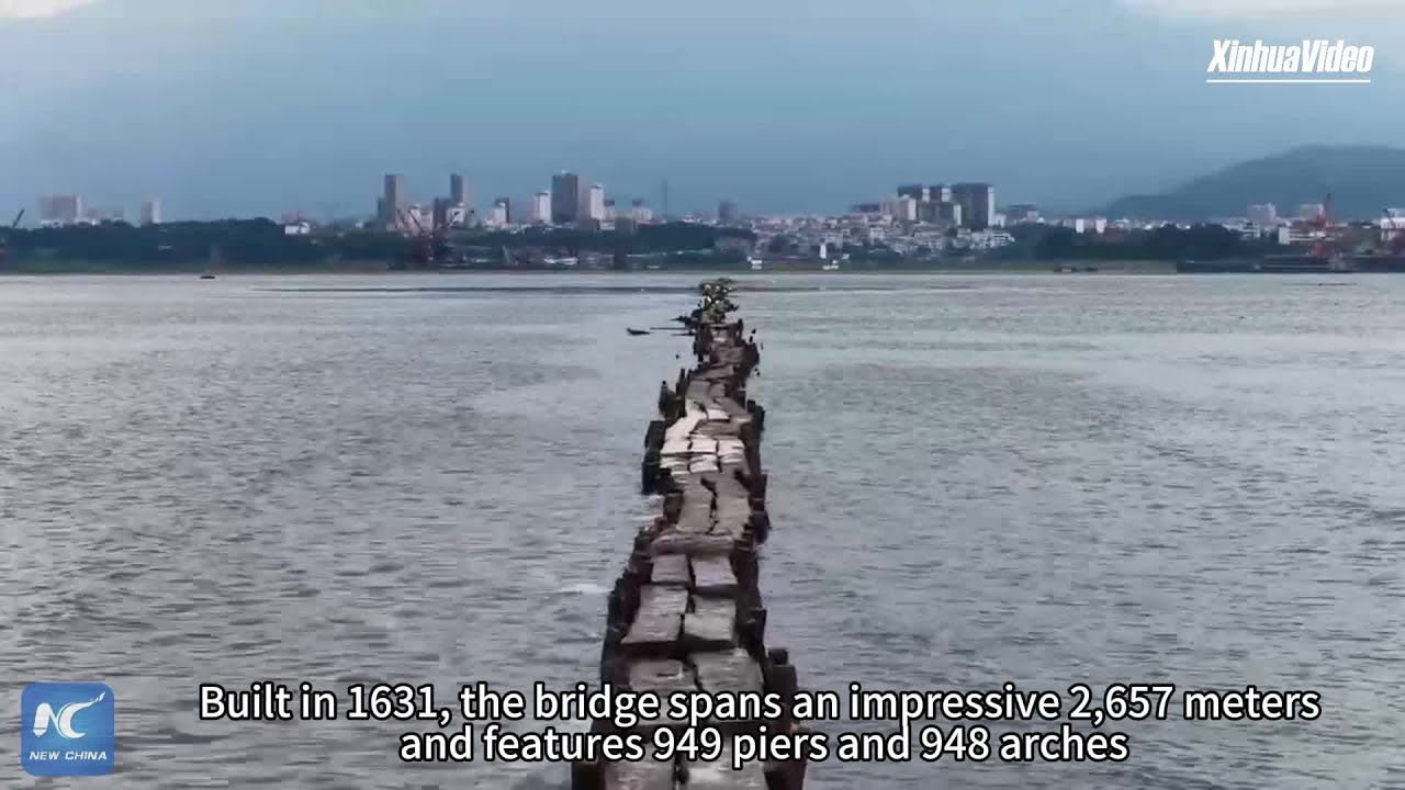 Ancient Chinese bridge emerges from the depths of Poyang Lake - MCI Group
